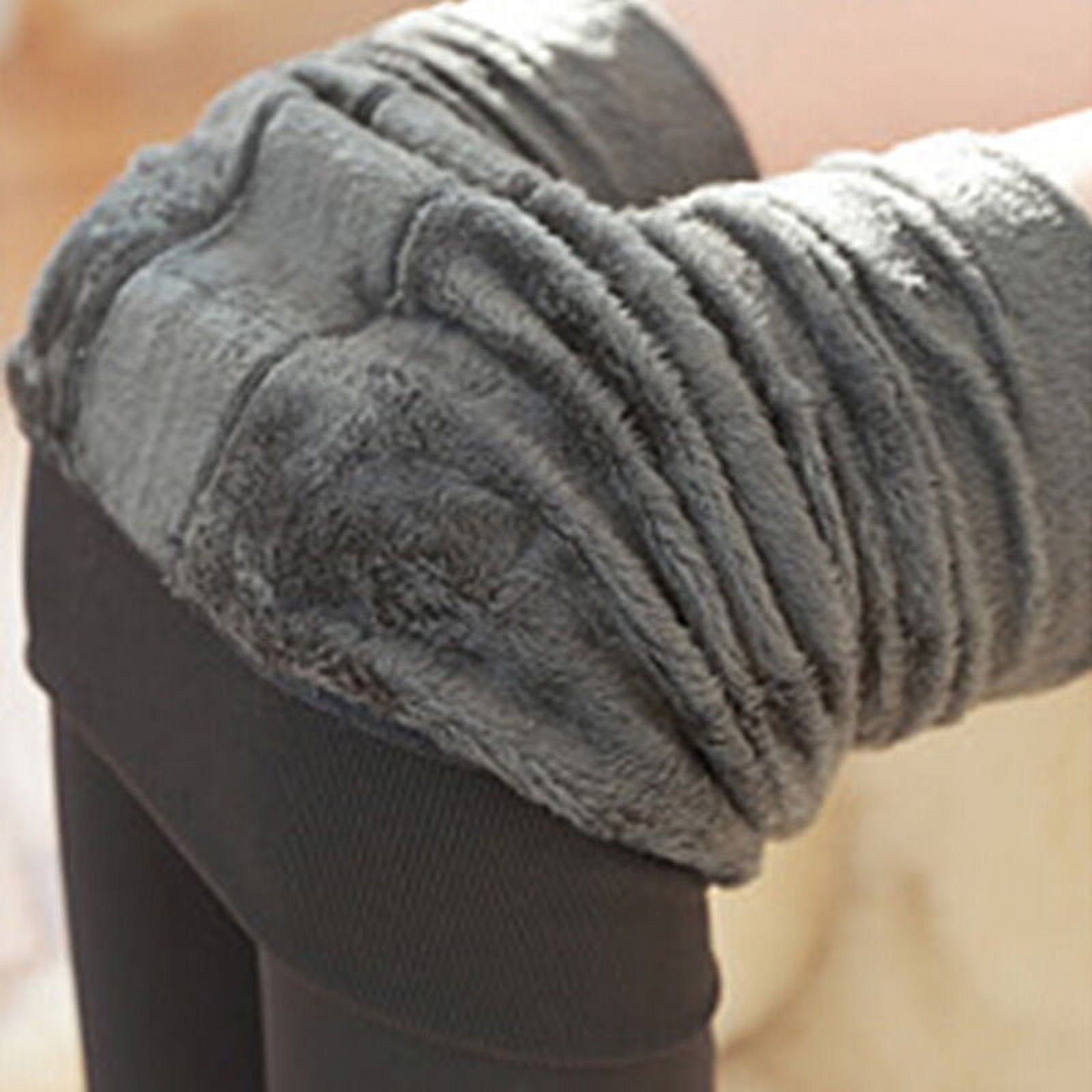 Women Winter Thick Warm Fleece Lined Thermal Stretchy Slim Skinny