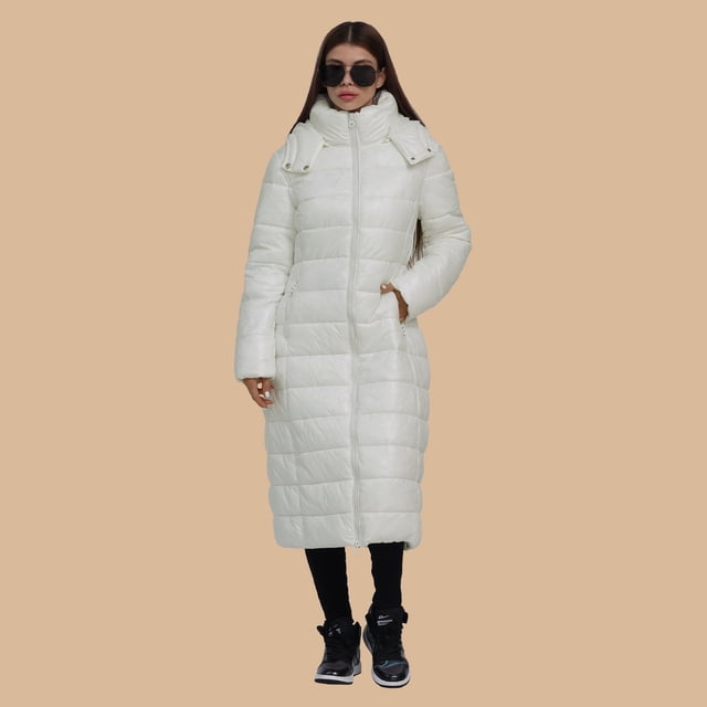 Women Winter Thick Warm Over Knee Parka Extra Long Puffer Jacket Coat ...