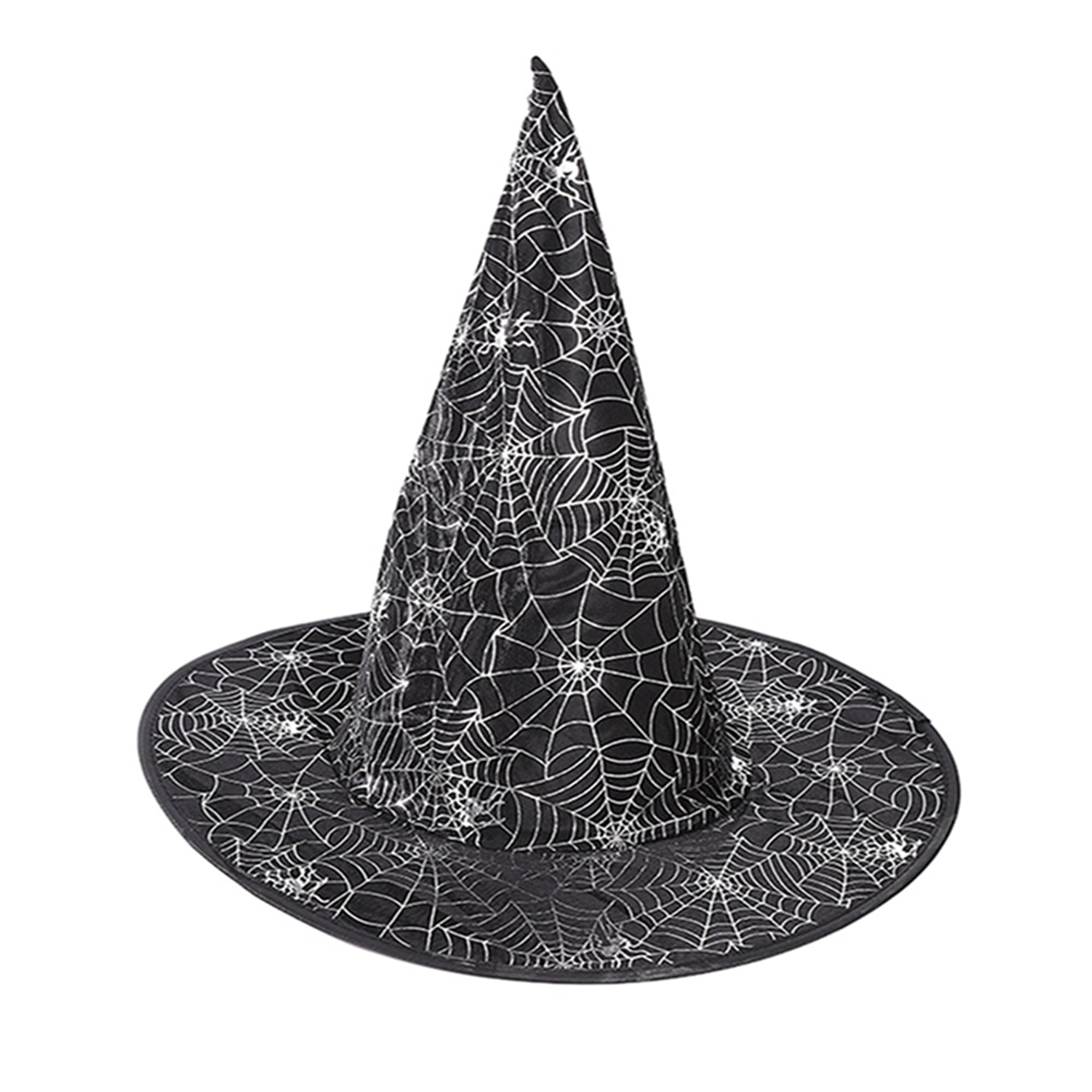 Women Witch Hat, Pumpkin Spider Print Halloween Hat Party Hat - Walmart.com