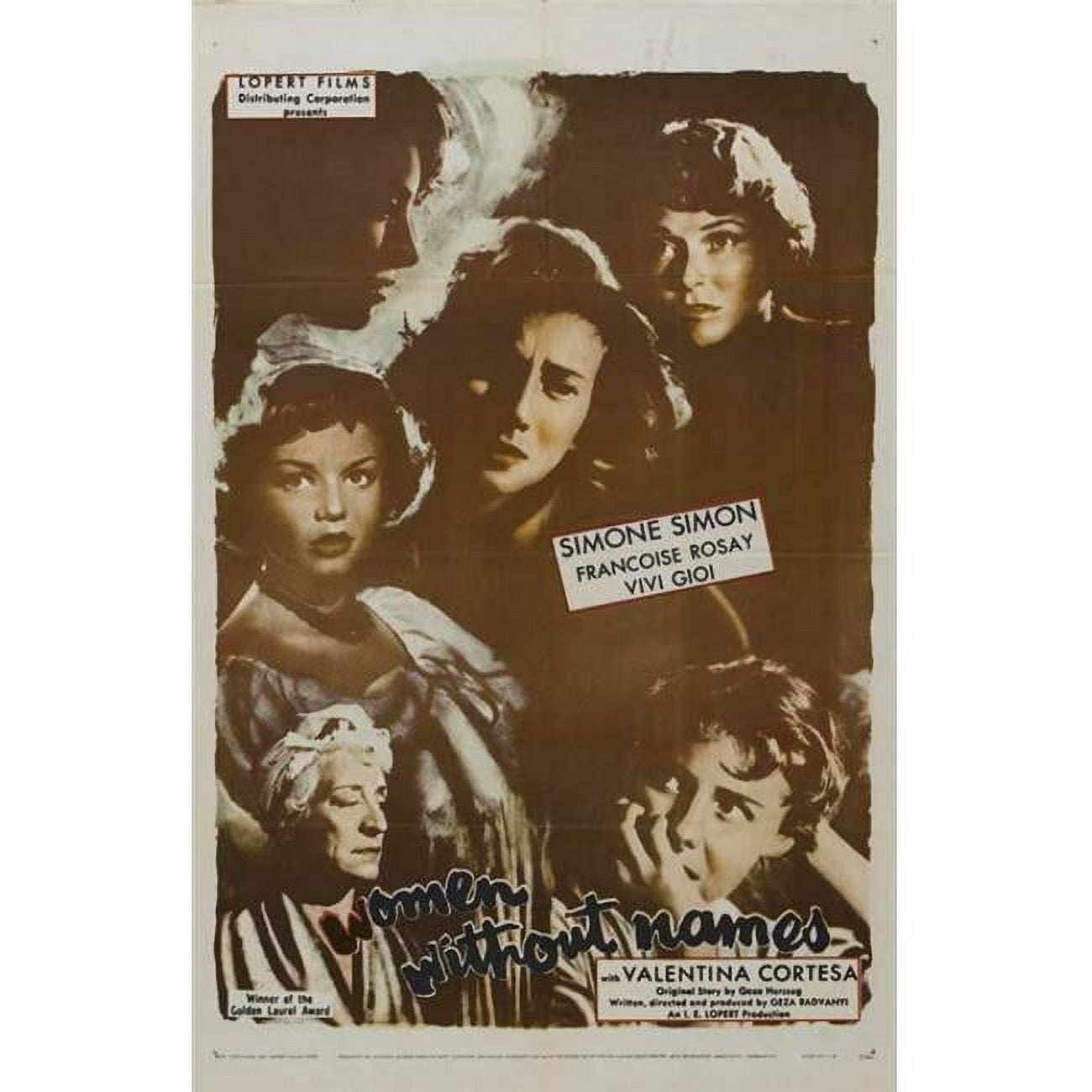 Women Without Names Movie Poster - 27 x 40 in. - Walmart.com