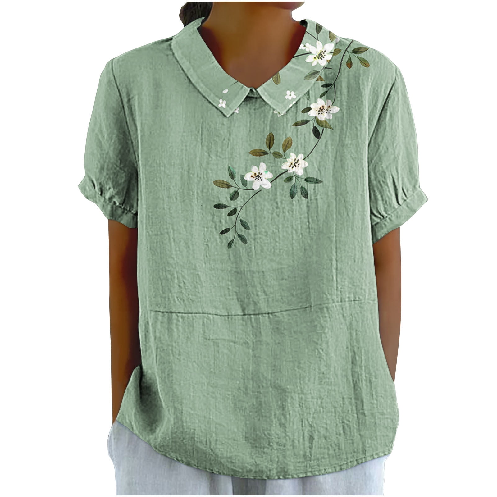 Women Workout Tops Loose Fit Petite Work Blouses for Women Office ...