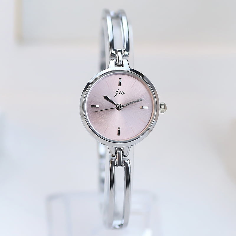 Women Wrist Quartz Bangle Watch Round Small Dial Easy Read Simple ...