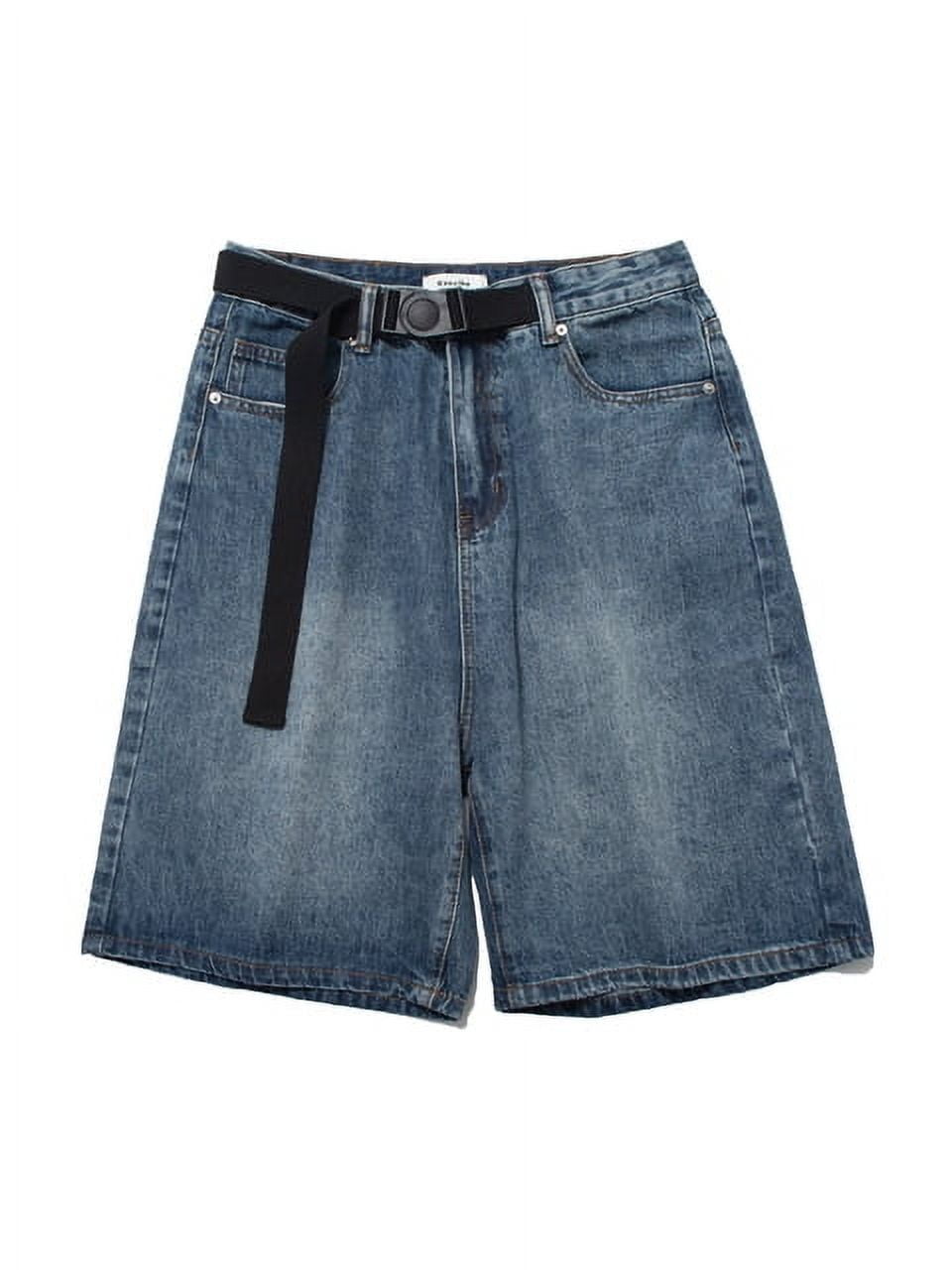 Women Y2K Baggy Jorts Vintage Wide Leg Five Points Jeans American ...