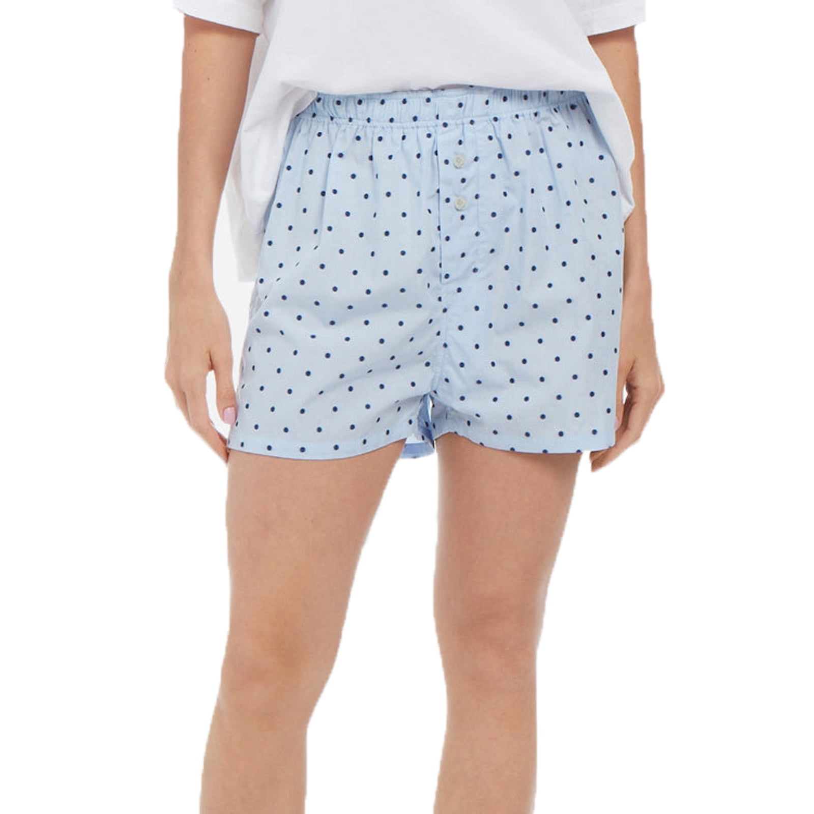 Women Y2K Plaid/Striped Shorts Elastic Low Rise Cute Pajama Boxer ...