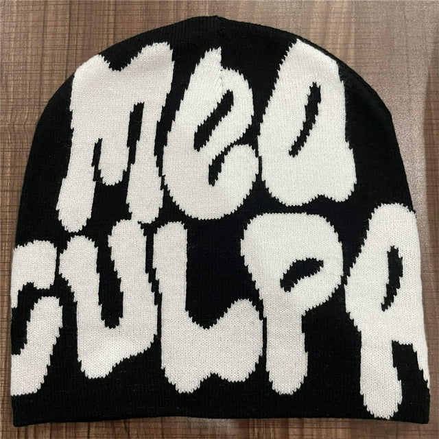 Women Y2k Beanie Hat Slouchy Knitted Beanies Y2k Accessories Skull Caps ...
