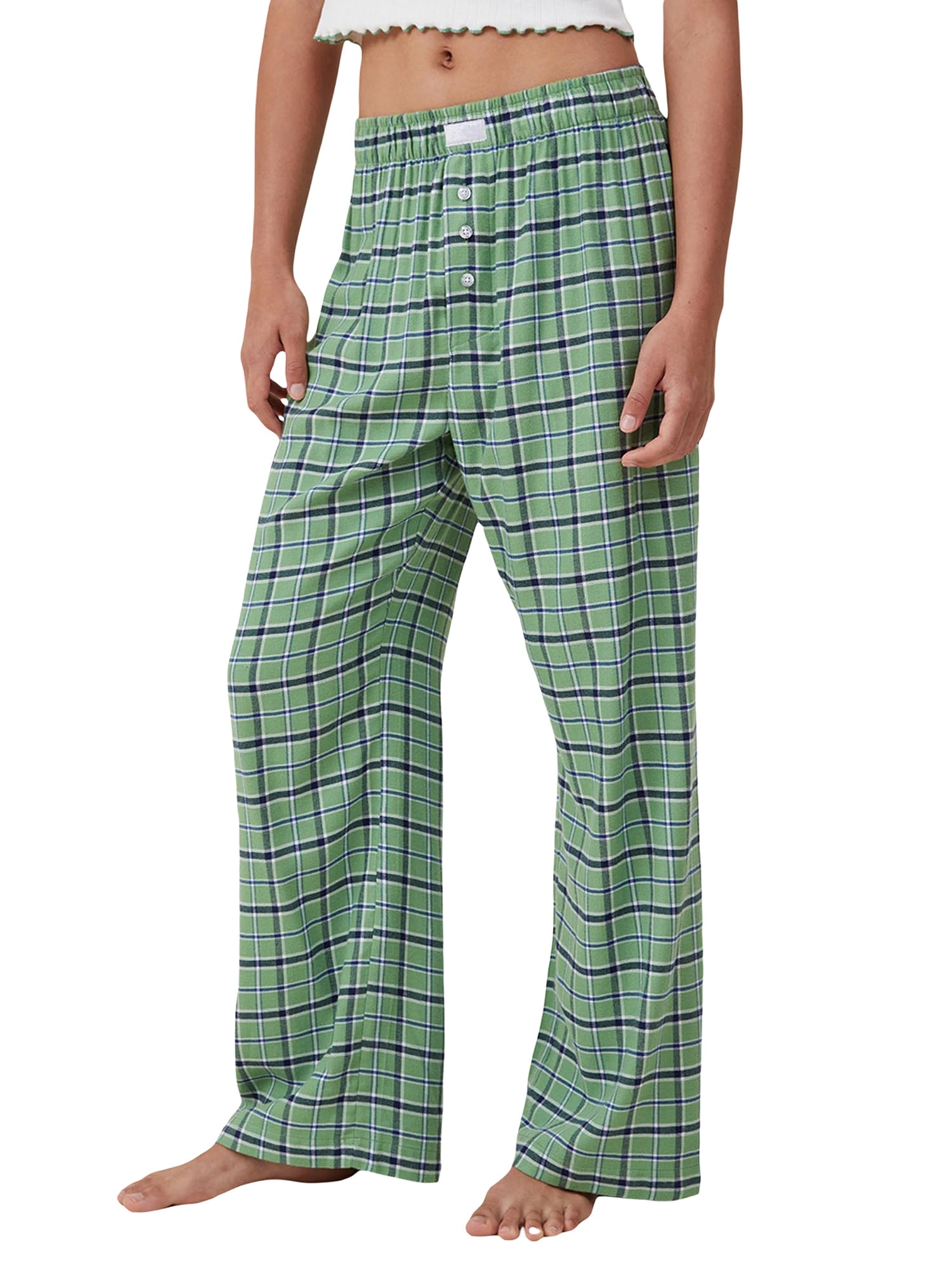 Women Y2k Striped Pants Wide Leg Stripes Print Lounge Pants High Waist ...