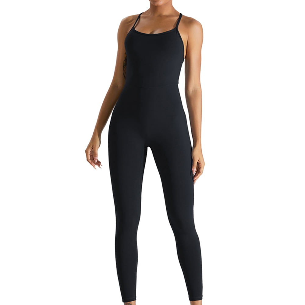 Women Yoga Jumpsuit One Piece, Workout Gym Fitness Sportswear ...