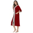 Women Zipper Robe, PUTUO Robes for Women, Soft Robe with Pockets ...