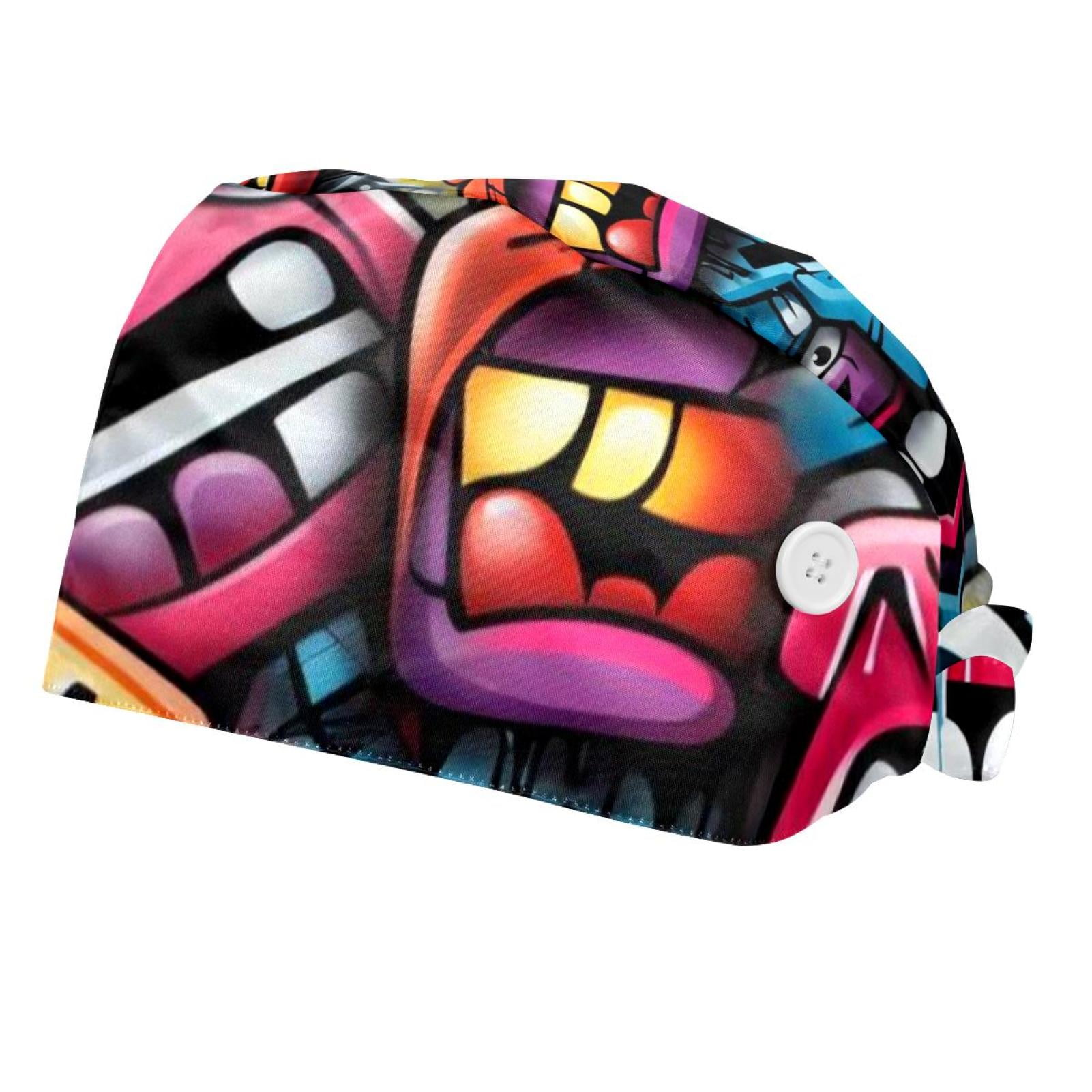 Women and Men's Surgical Cap Doodle Working Hat One Size - Walmart.com