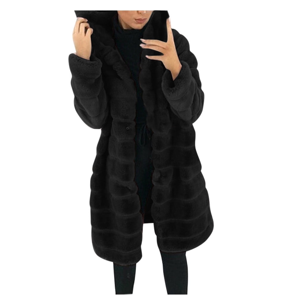 Women coat Womens -Fur' Gilet Long Sleeve Waistcoat Body Warmer Jacket ...