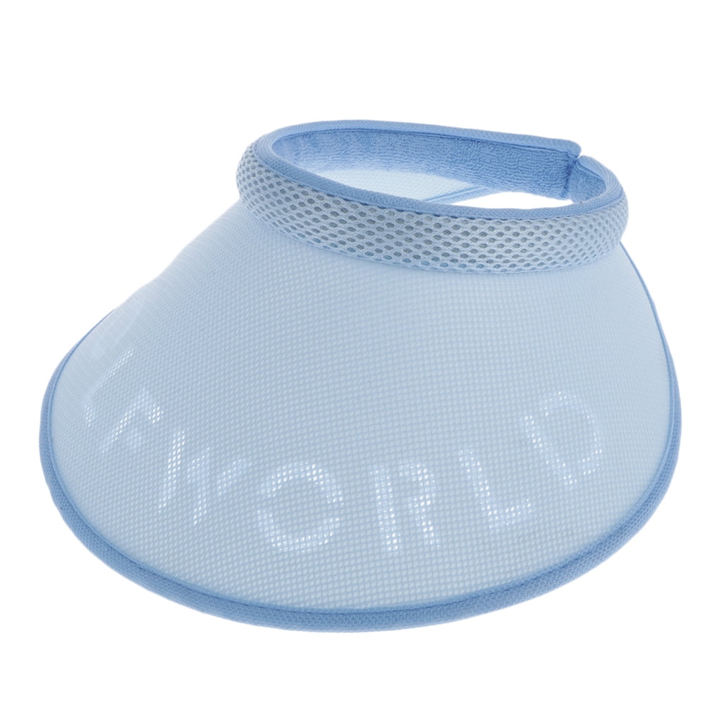 Women' on Visor Head Visors Sun Hat Large Wide Brim - Blue, 25.5cm ...