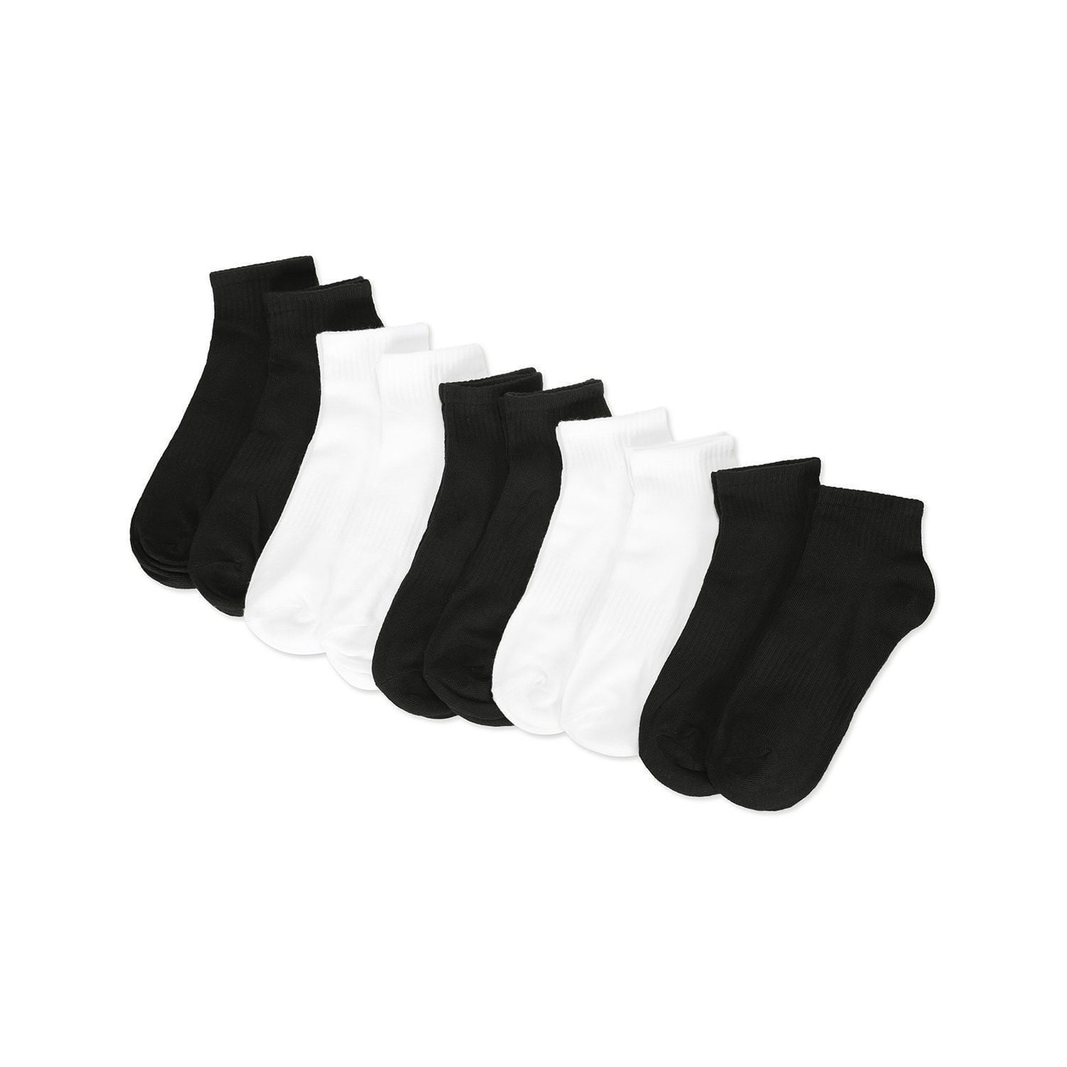 MeMoi Women's 10 Pair Pack Active Sport Solid Quarter Socks - Womens ...