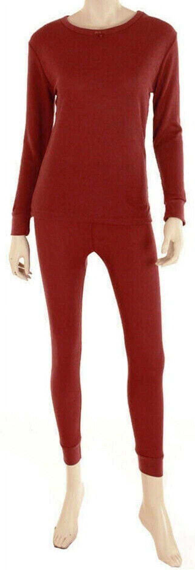 Women's 100% Cotton Waffle Knit Thermal Long Johns Underwear Top&Bottom 2PCs Set - Walmart.com