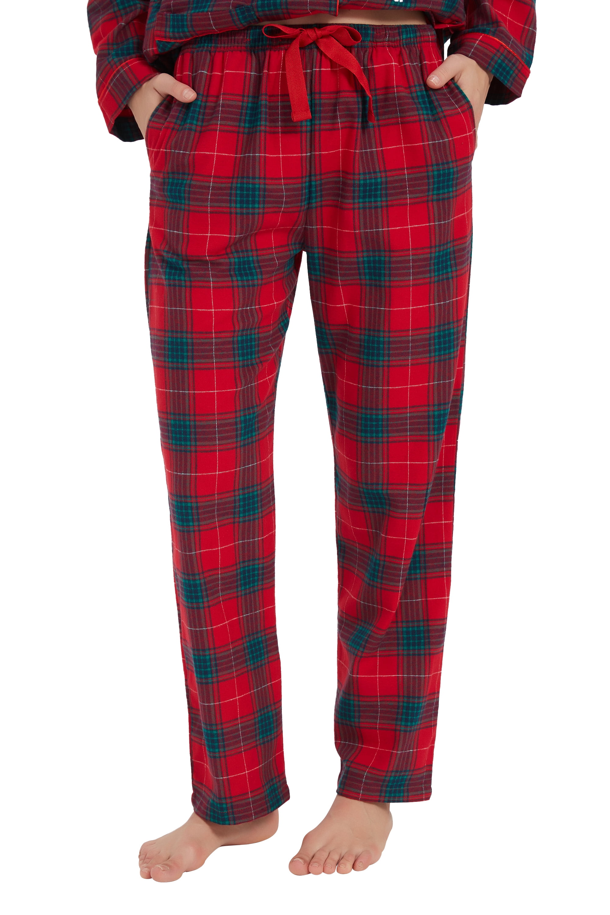 Kolipajam Women's 100% Cotton Flannel Pajama Pants Pjs with Pockets ...