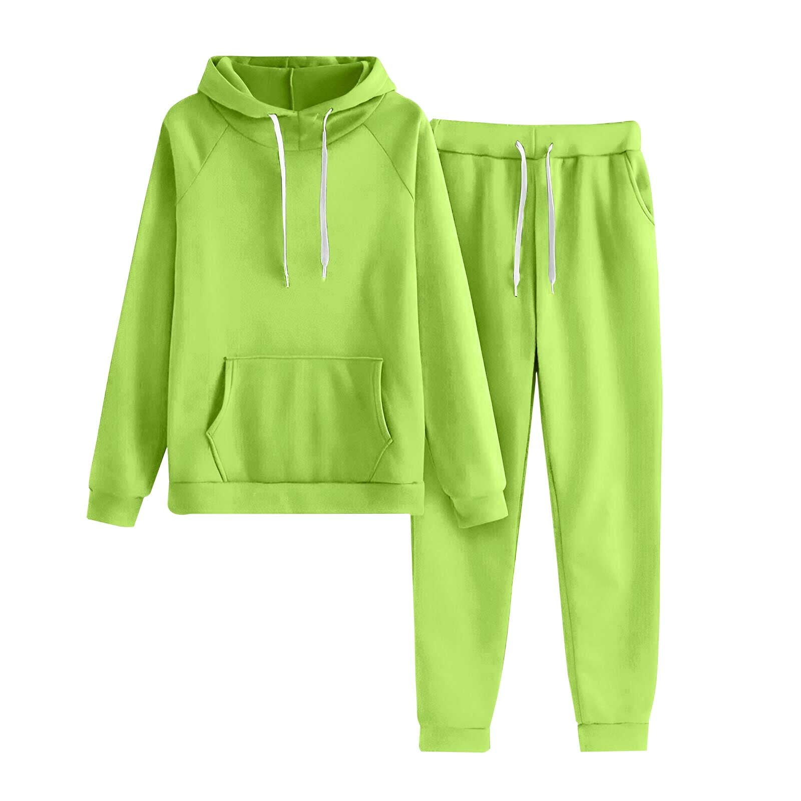 Women's 2 Piece Outfits Long Sleeve Pullover Sweatshirt Jogger Pants ...