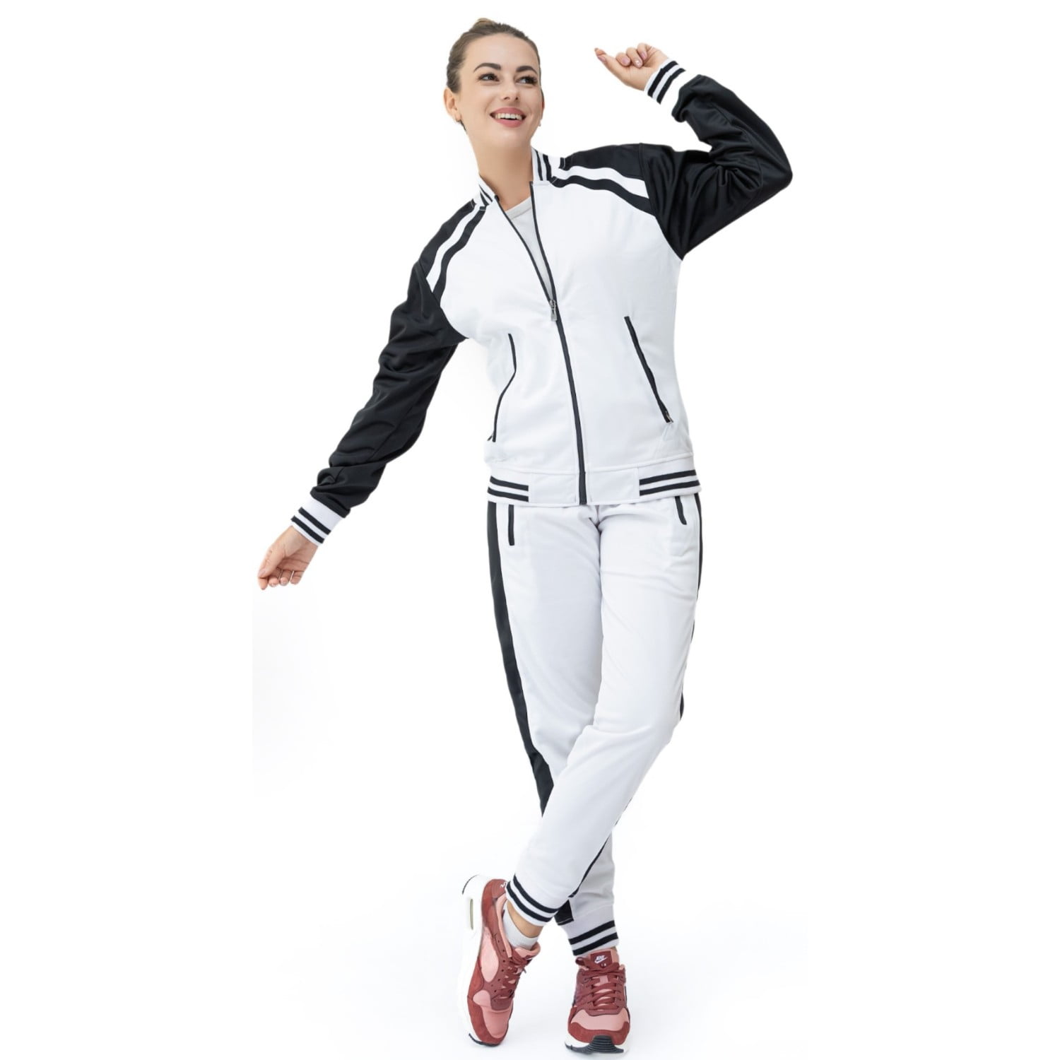Women's 2-piece Varsity Tracksuit - Walmart.com
