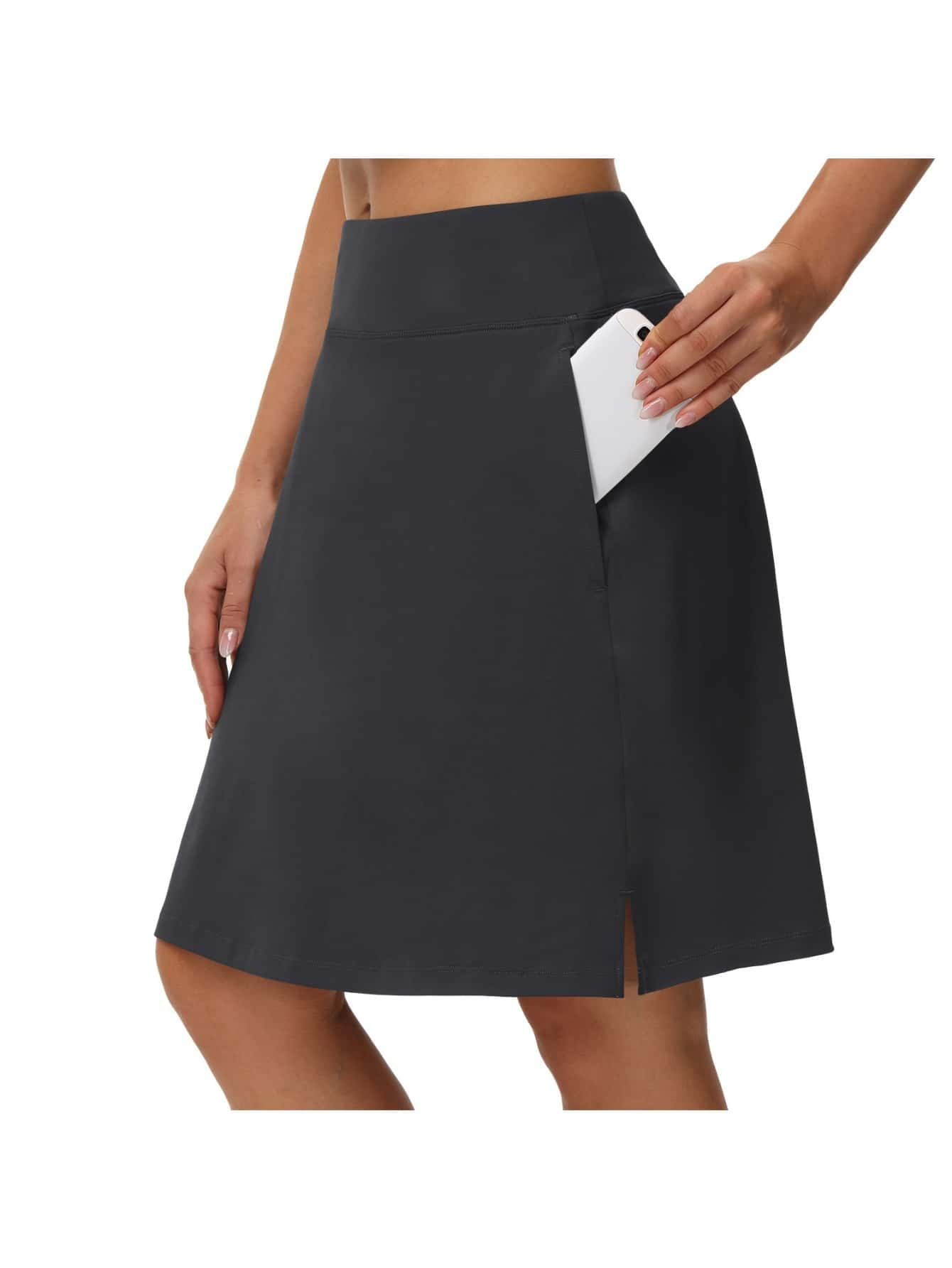 Feixiang Women's Knee Length Tennis With Pockets Skort - Walmart.com