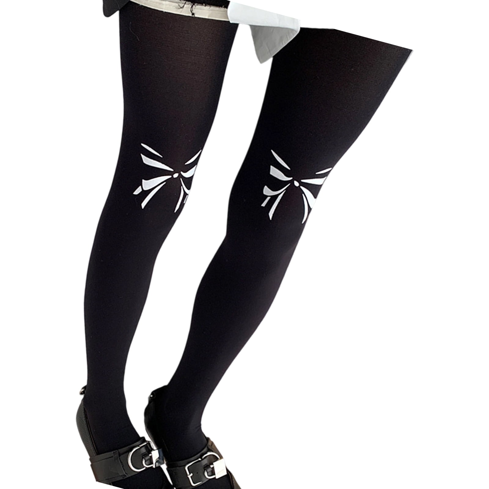 Women's 2000s Whimsy Opaque Tights Fun Stockings Japanese Aesthetic ...