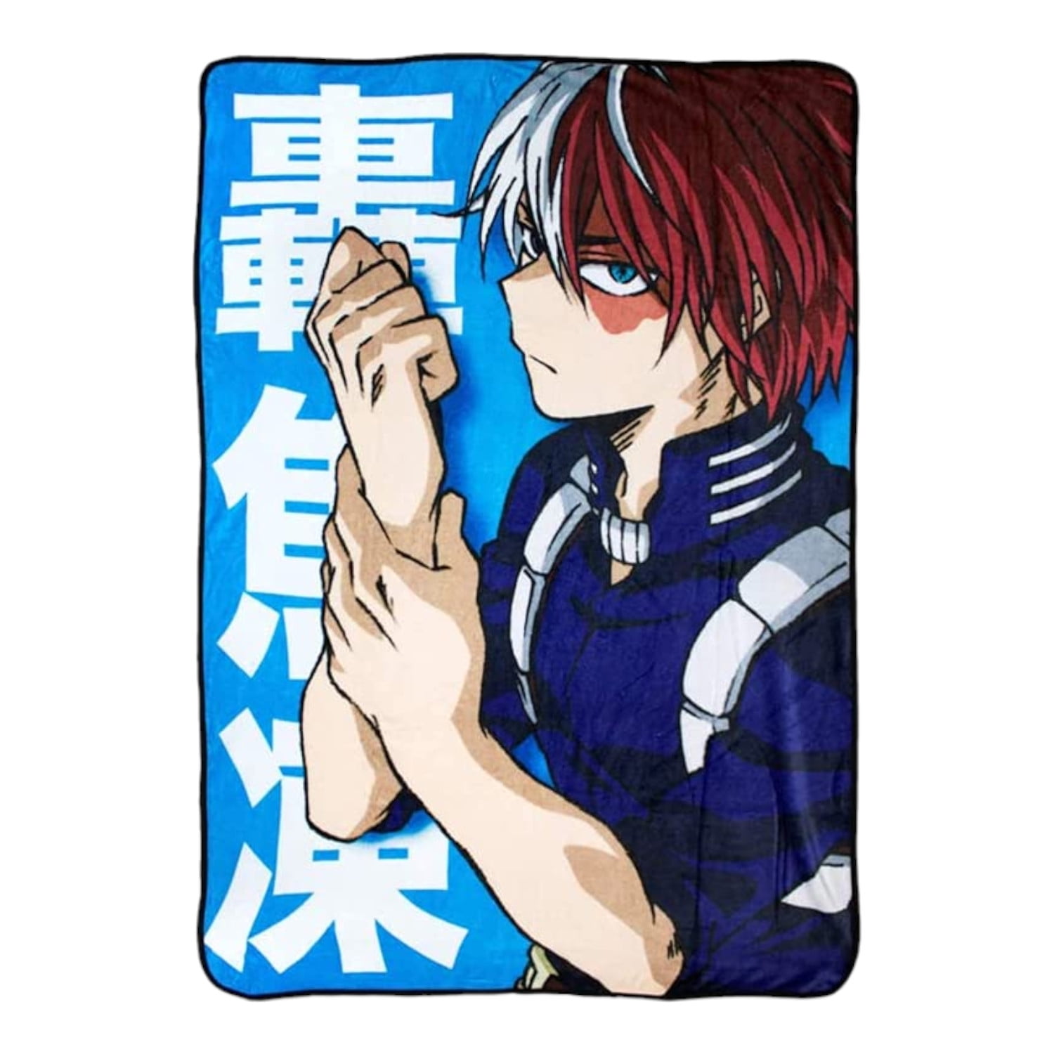 Heroic Comfort: Shoto Todoroki Fleece Throw Blanket - 45x60 inches, Perfect for Bed or Couch ...