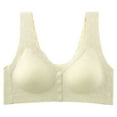 Womens 2024 Front Closing Lift Bra Seamless Wireless Plus Size Front