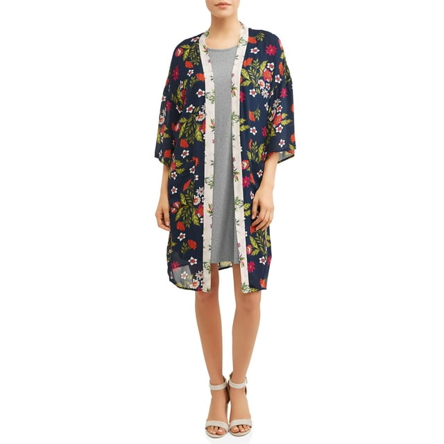 Women's 2fer Dress and Kimono - Walmart.com