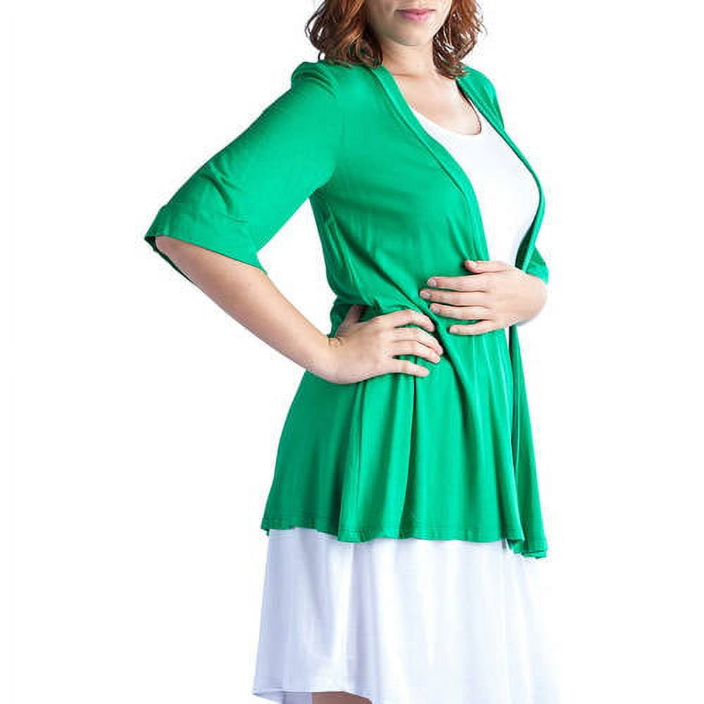 Women's 3/4 Sleeve Open Shrug - Walmart.com