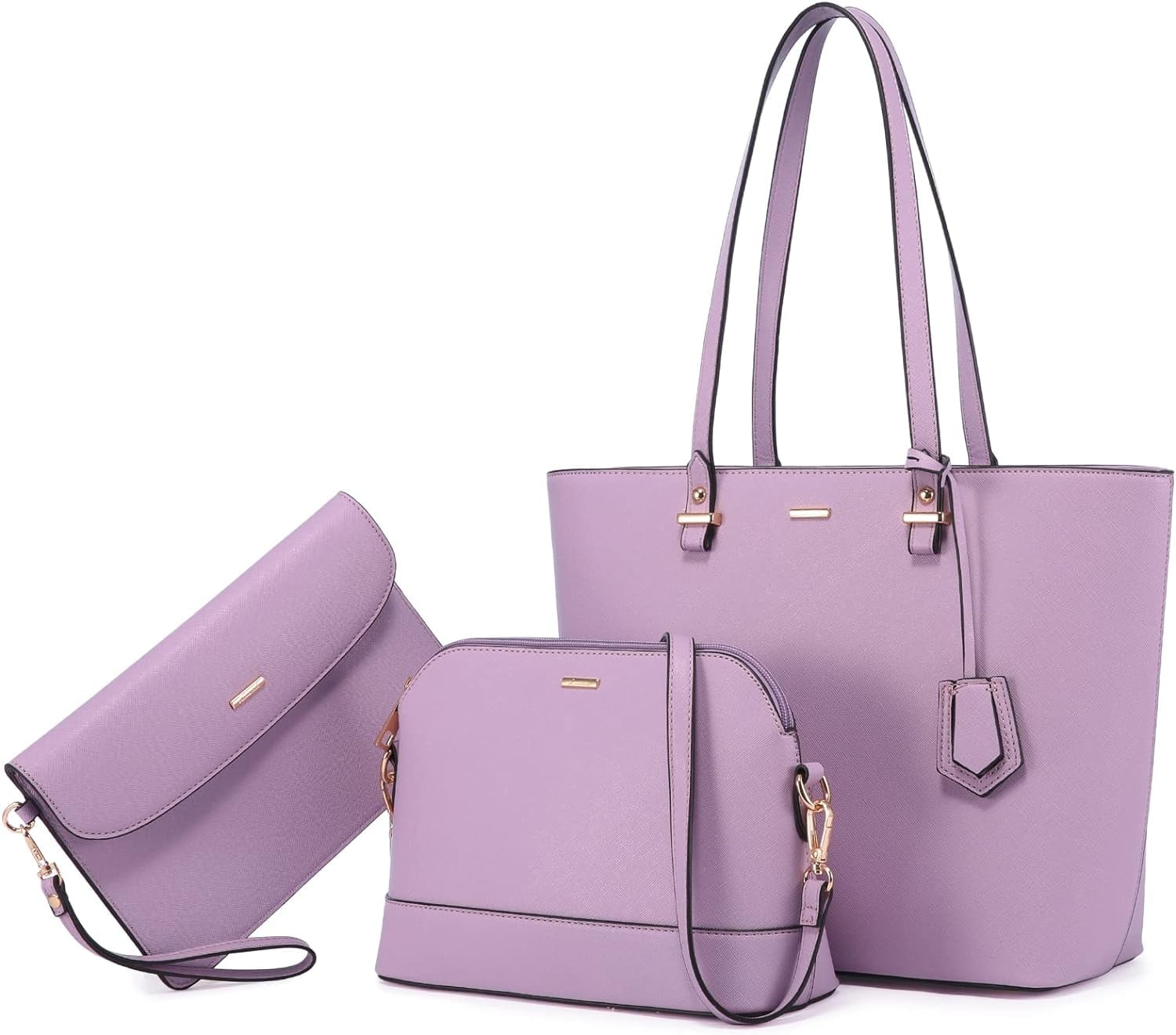 Women's 3-Piece Handbag Set - Versatile Shoulder Bags, Tote, Satchel ...