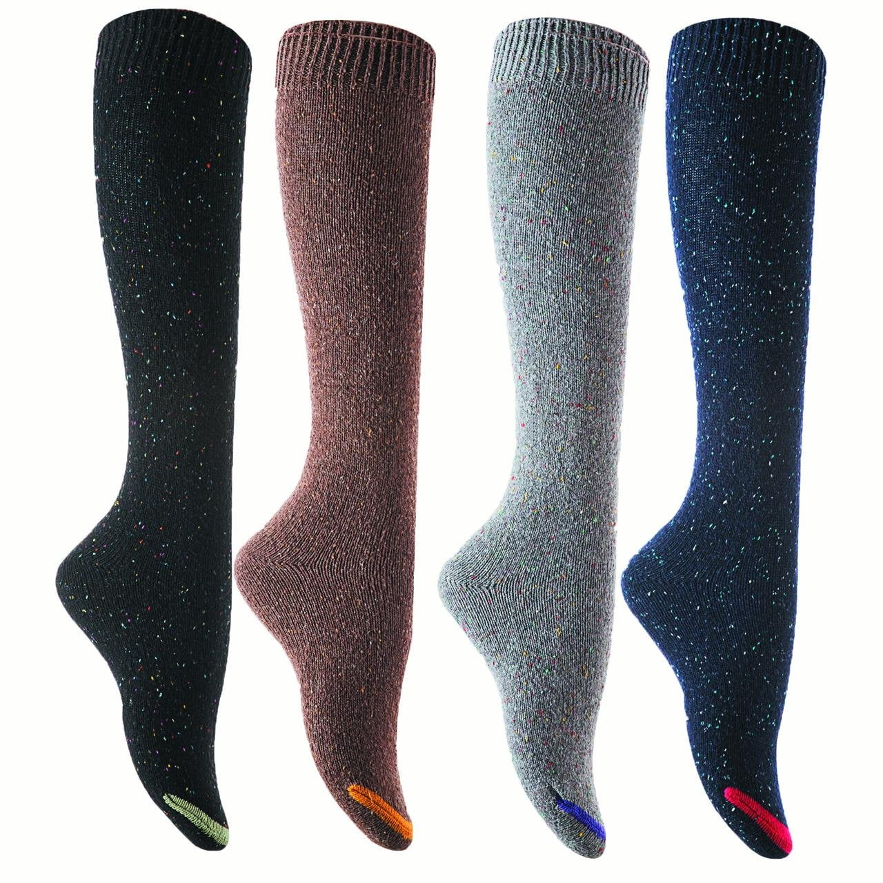 Women's 4 Pairs Soft Comfortable Durable & Truly Beautiful Knee High ...