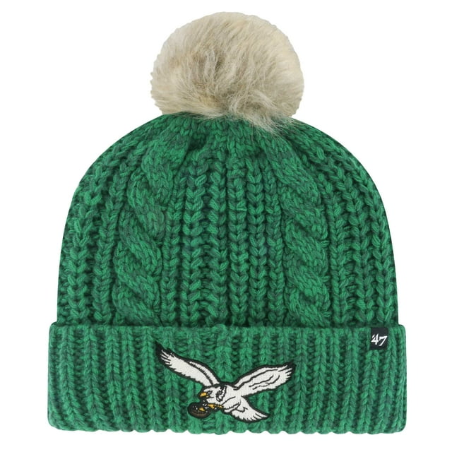Women's '47 Kelly Green Philadelphia Eagles Meeko Cuffed Knit Hat with ...
