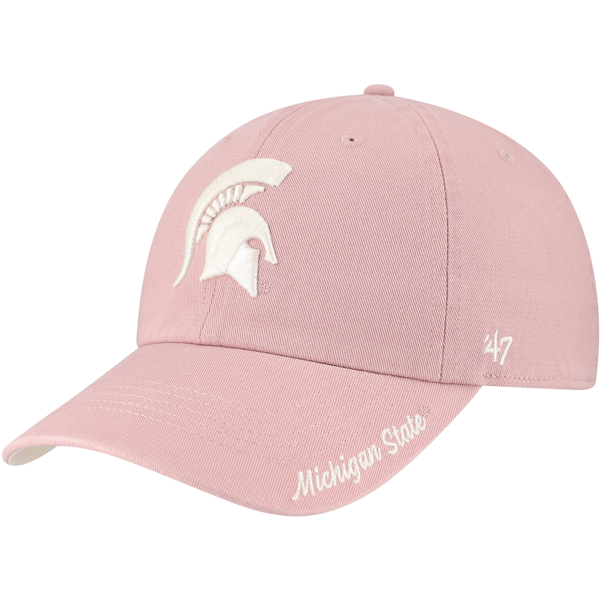 Women's '47 Light Pink Michigan State Spartans Dusty Miata Clean Up ...