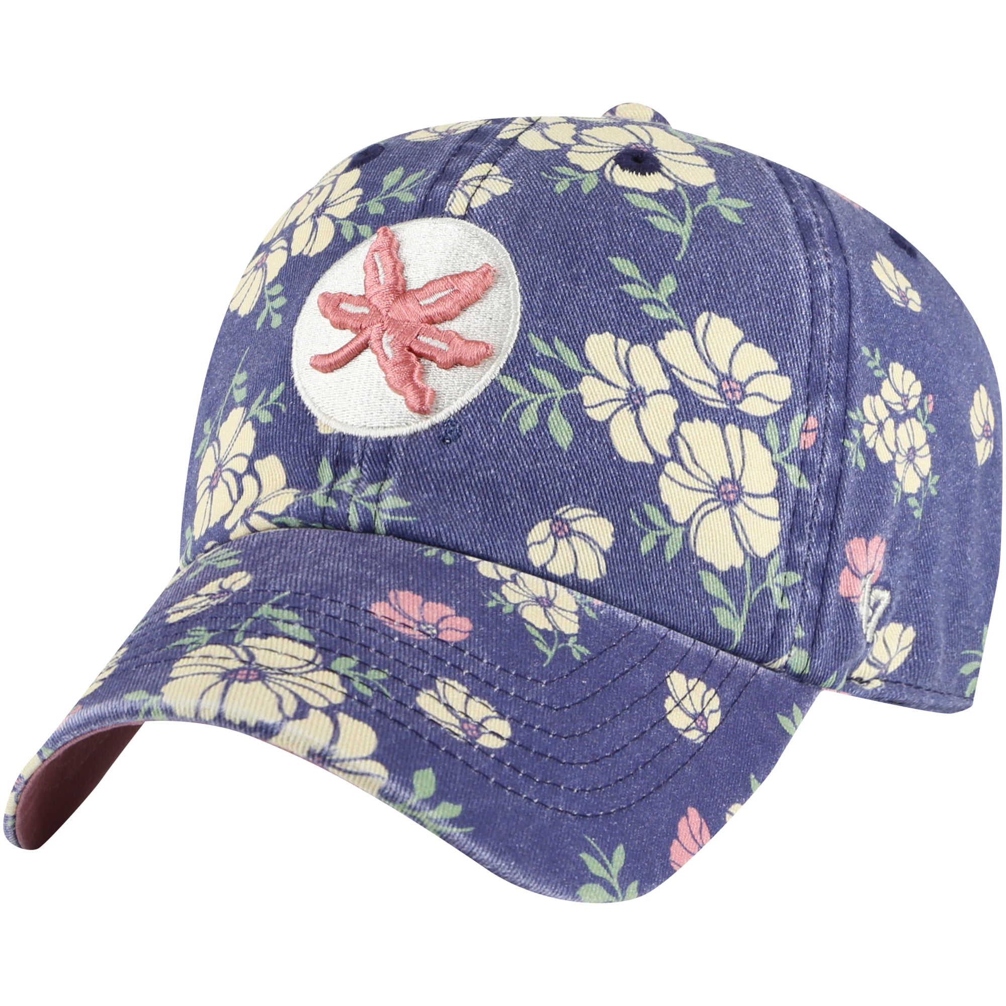 Women's '47 Navy Ohio State Buckeyes Primrose Clean Up Adjustable Hat ...