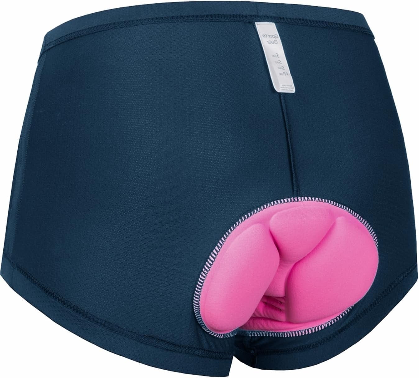 Women's 4D Padded Bike Underwear Cycling Bicycle Shorts Biking Riding Briefs Biker Cycle ...