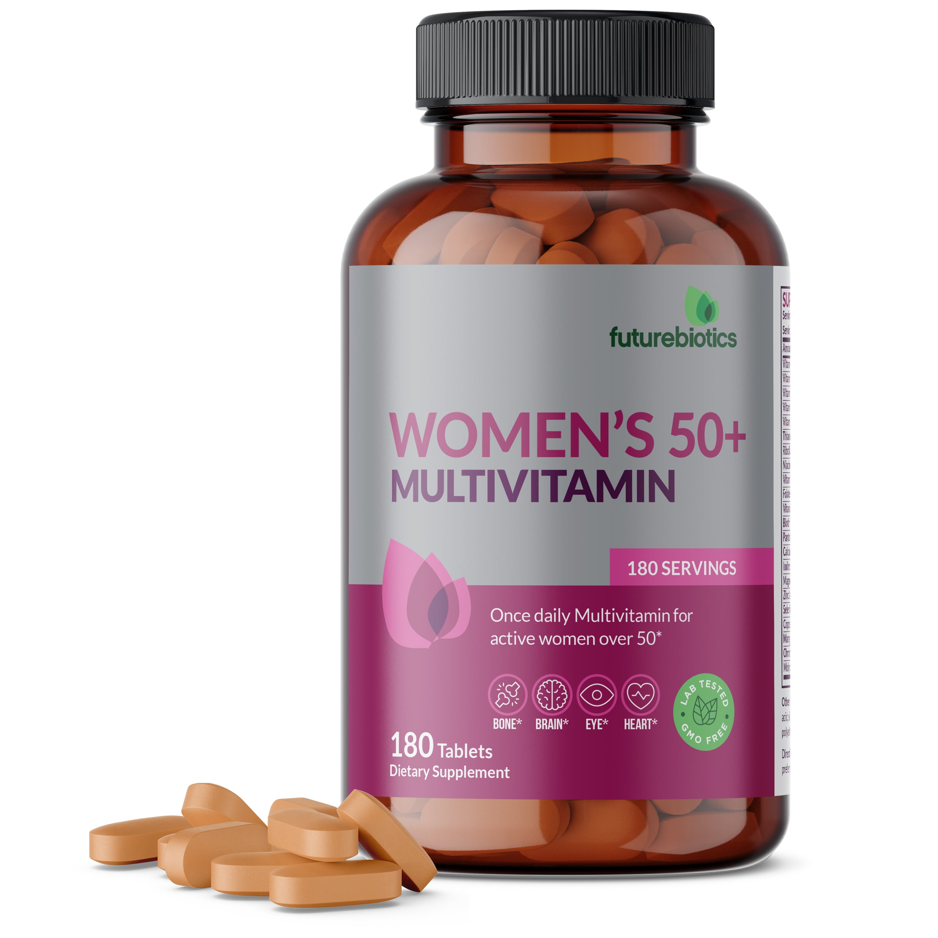 Futurebiotics Women's 50+ Multivitamin Once Daily Multivitamin for ...