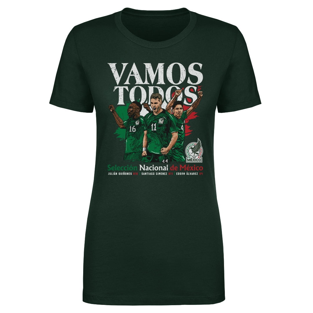 Women's 500 Level Forest Green Mexico National Team Vamos Todos Juli-n Qui-ones, Santiago Gim ...