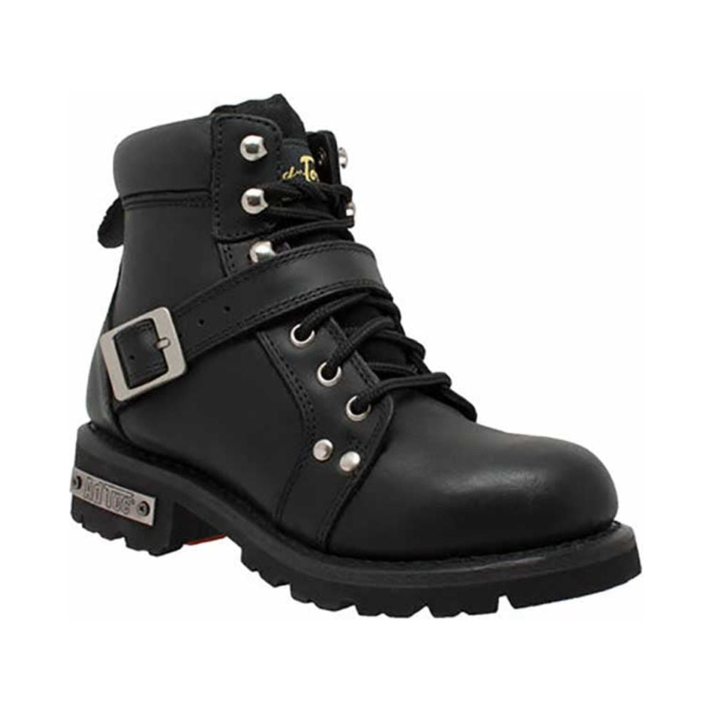 Women's 6" Lace Zipper Boot Black - Walmart.com
