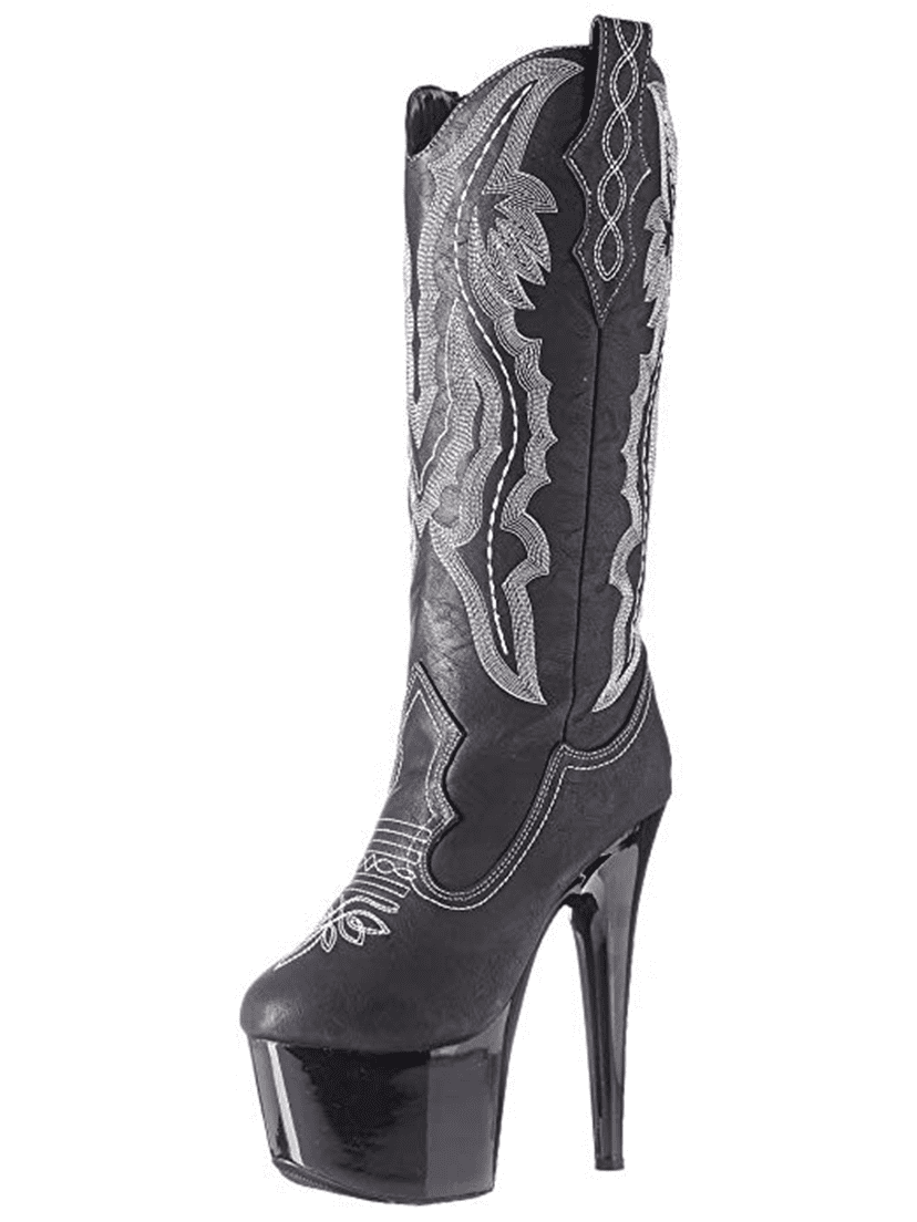 Women's 709-Dallas Stiletto Western Boot with 2.5" Platform and ...
