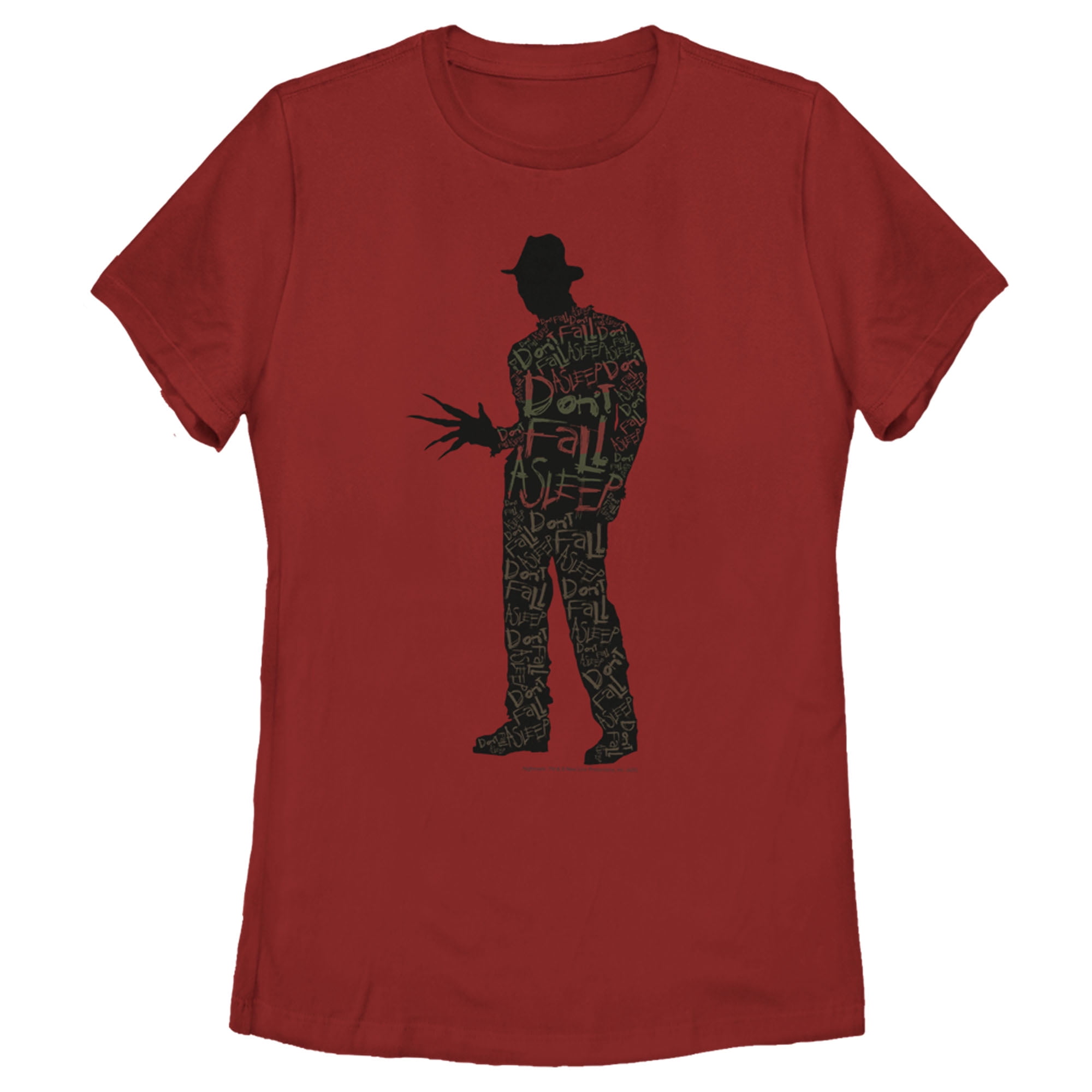 Women's A Nightmare on Elm Street Freddy Krueger Don't Fall Asleep ...