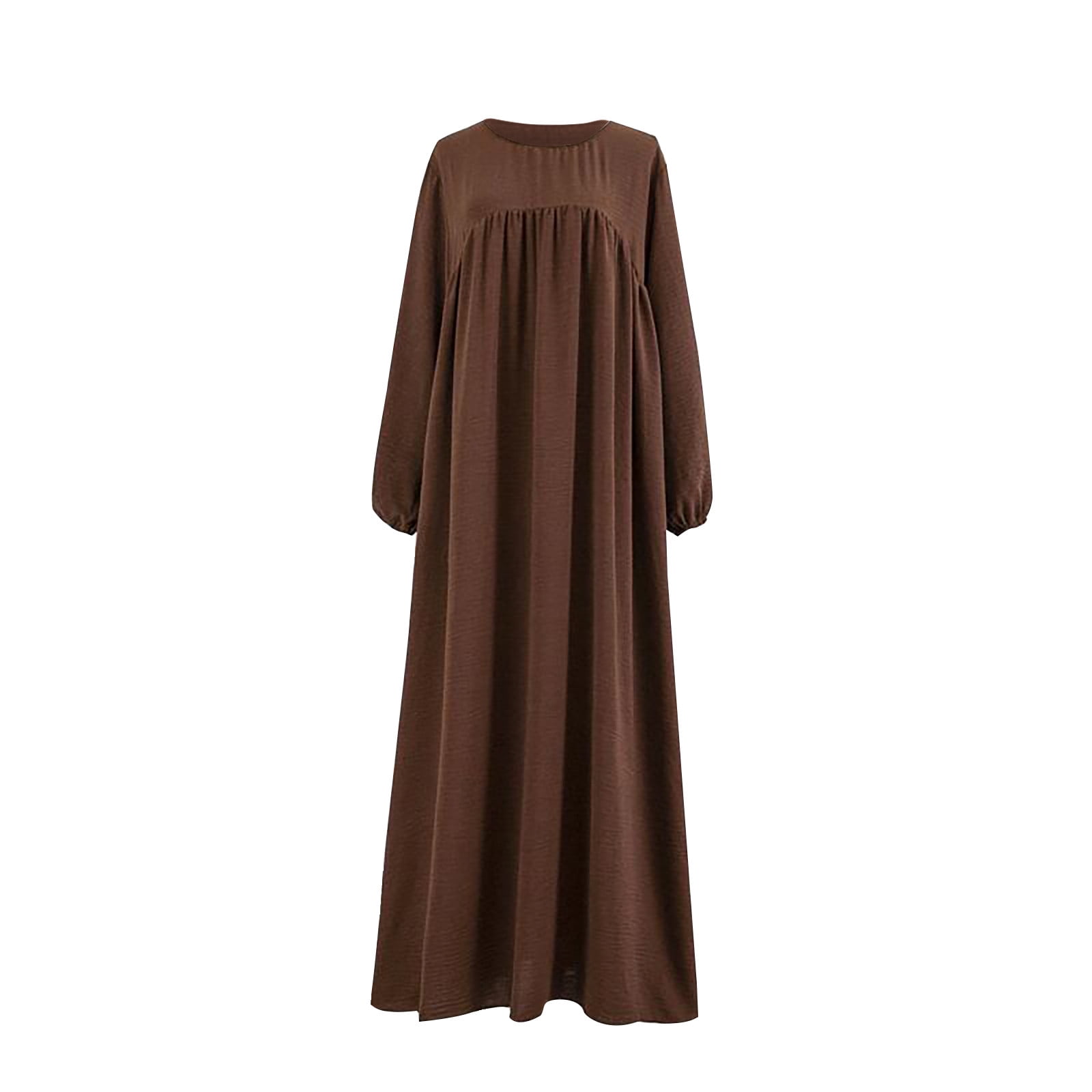 Women's Abayas Muslim One-Piece Prayer Dress Ramadan Kaftan Dresses ...