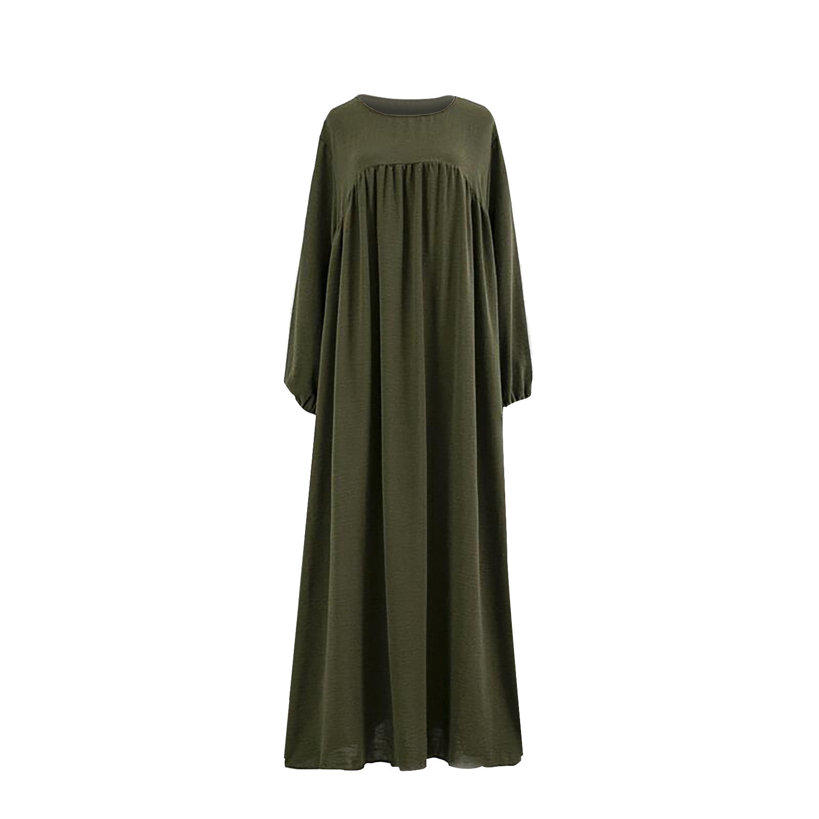 Women's Abayas Muslim One-Piece Prayer Dress Ramadan Kaftan Dresses ...