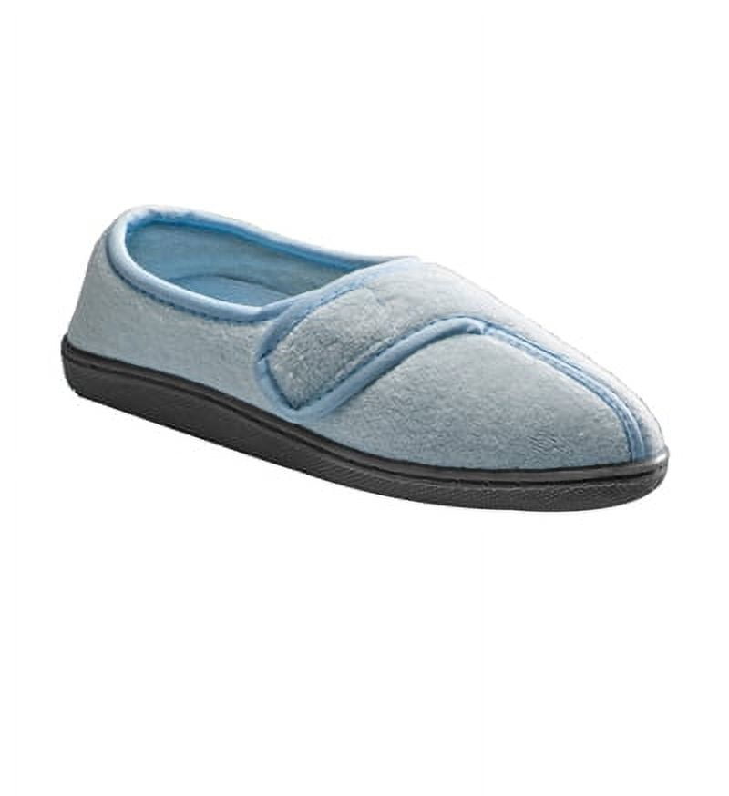 Women’s Adaptive Adjustable Soft Terry Cloth Slippers for Seniors, S ...