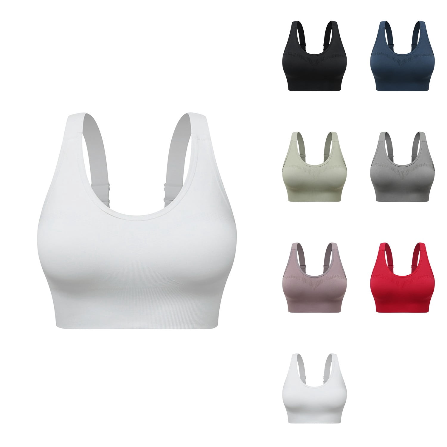 Women's Adjustable Large Size Wireless Sports Bra – Comfort & Shape ...