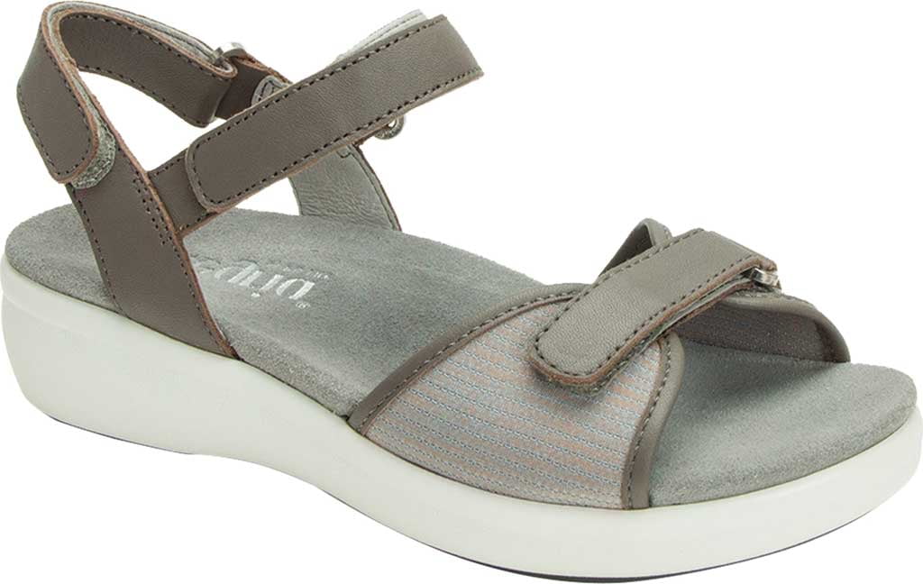 Women's Alegria by PG Lite TRAQ Qali Adjustable Strap Sandal Grey Stain ...