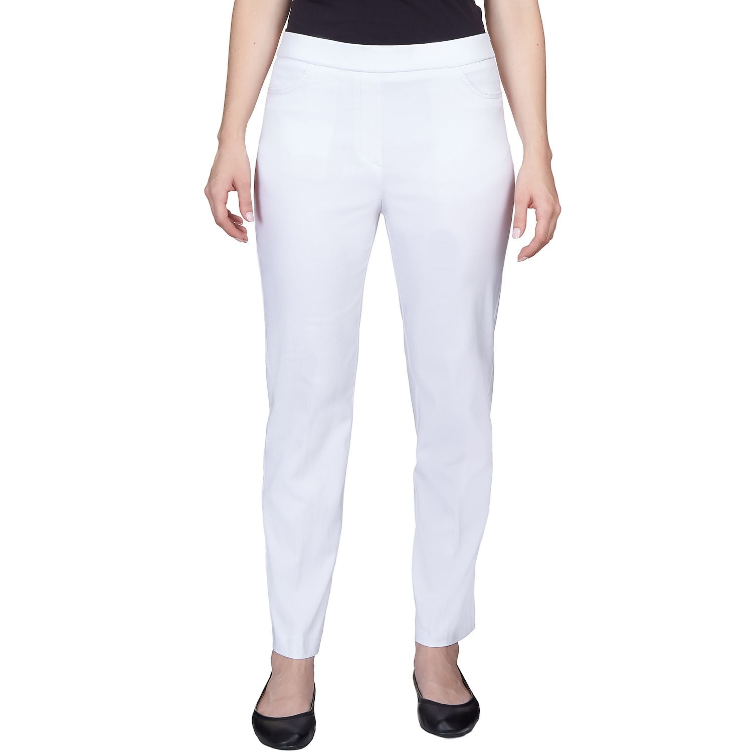 Women's Alfred Dunner Classics Allure Proportioned Pants Color: Pure ...