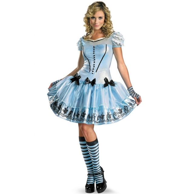 Womens Alice In Wonderland Sassy Dress Costume