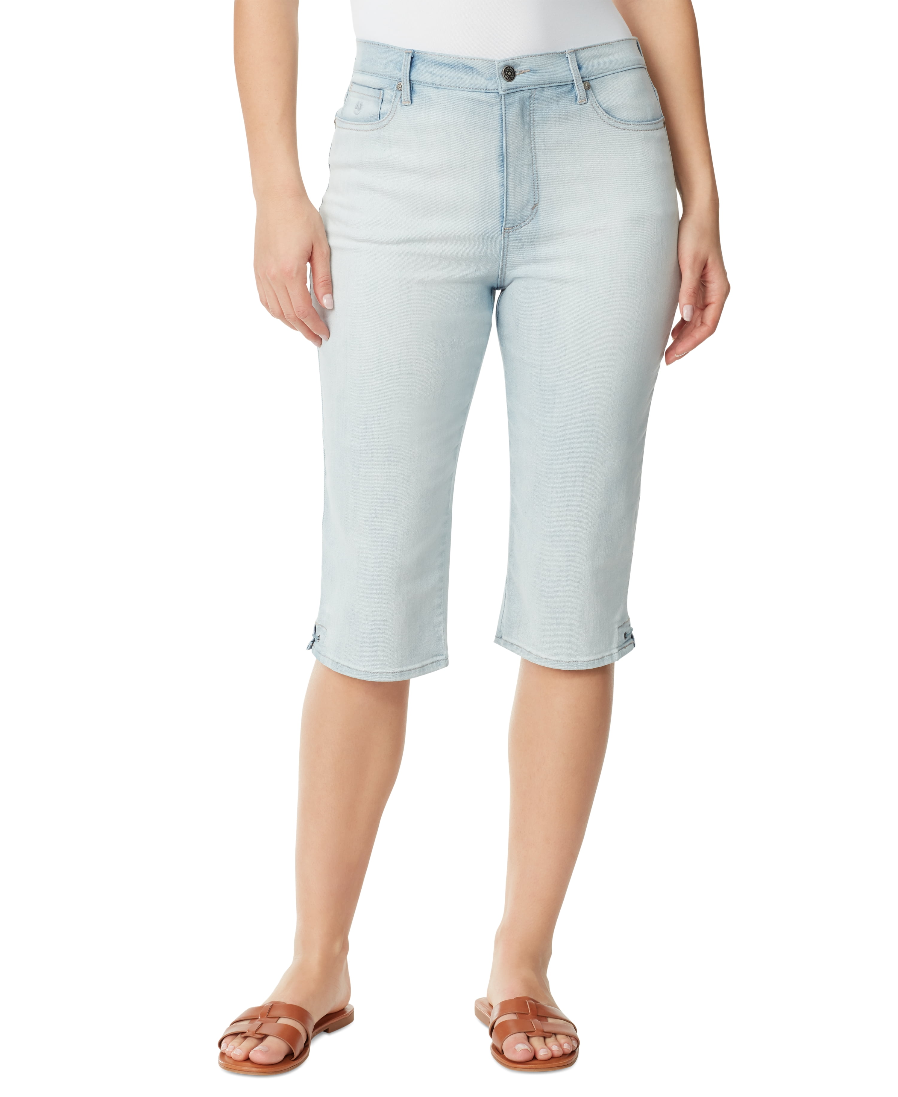 Women's Amanda High-Rise Skimmer Capri Jeans Dubai Wash 14 - Walmart.com