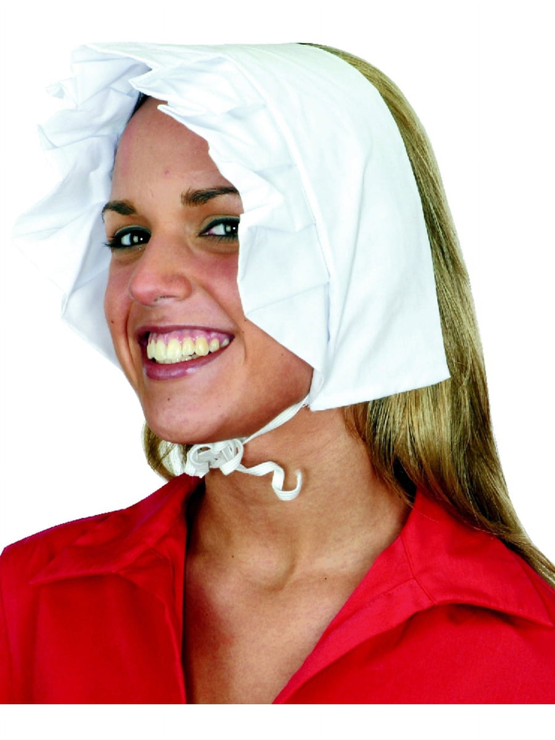 Women's Amish Puritan Quaker Pioneer Bonnet Hat Costume Accessory ...