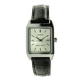 Casio, Women's Analog Quartz Watch, LTP-V007L-7E1, Black Leather Band ...