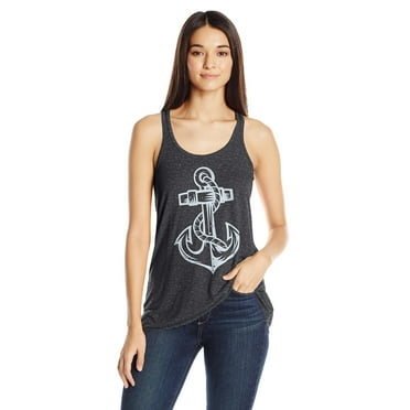 Women's Anchors Printed Flowy Racerback Tank Top - Walmart.com