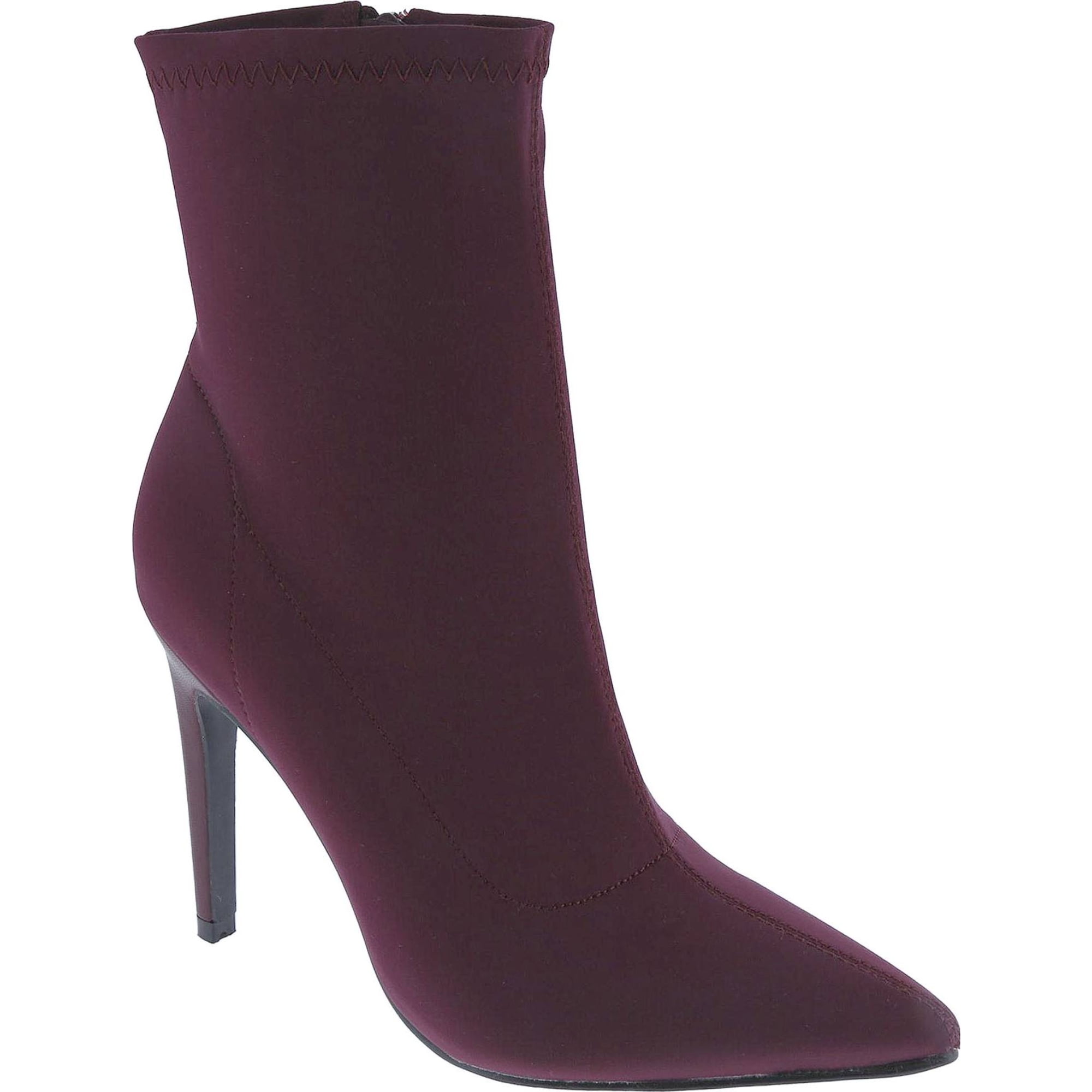 Women's Ankle Boots Stiletto High Heel Boot Pointed Toe Side Zipper ...