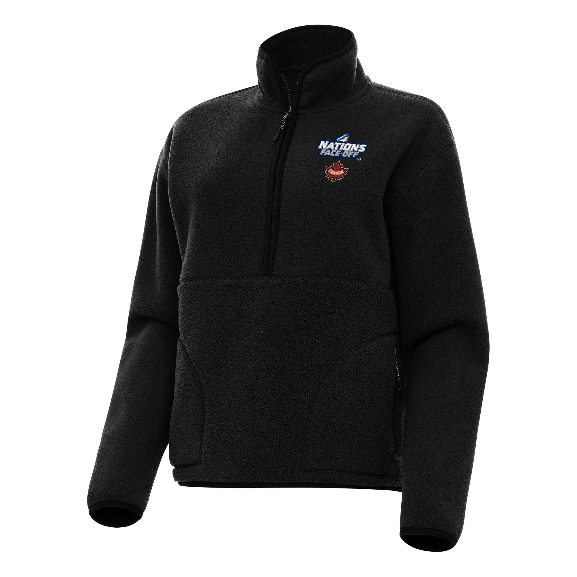 Women's Antigua Black Hockey Canada 2025 4 Nations Face Off Figure Half ...